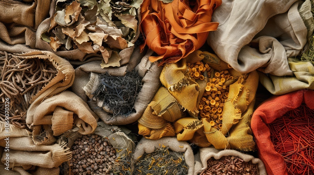 Diverse Natural Textures and Fabrics Stock Photo | Adobe Stock