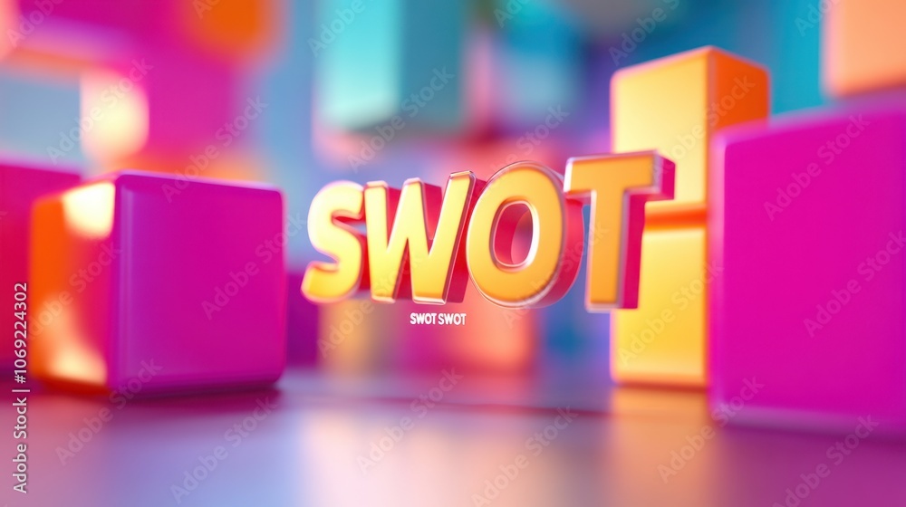 Vibrant and dynamic SWOT analysis concept Stock Illustration | Adobe Stock