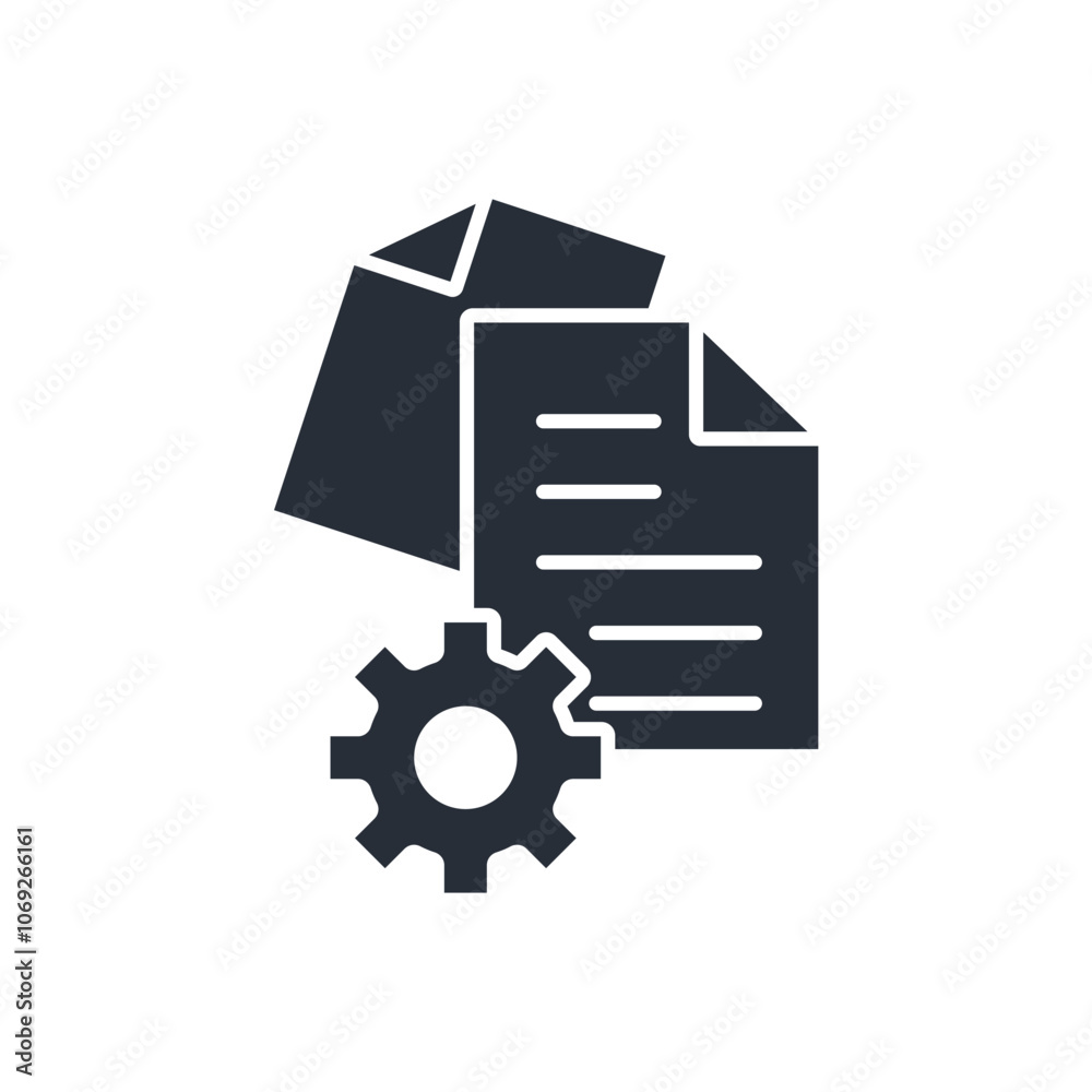 management icon. vector.Editable stroke.linear style sign for use web ...