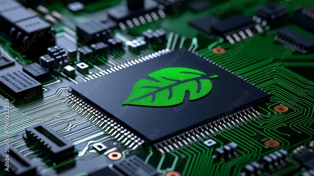 This bionic leaf texture combines circuitlike pathways to offer an ...