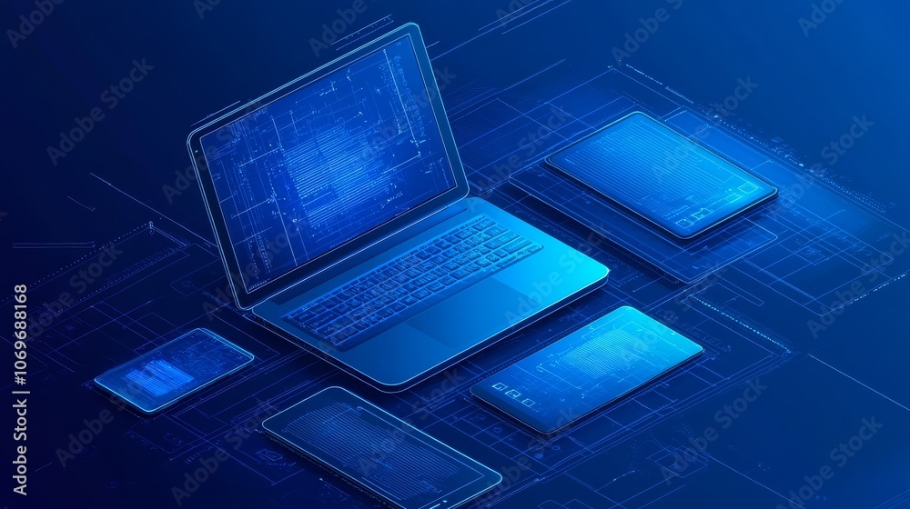 Ilustración de Stock Editable EPS10 vector showcasing modern digital ...