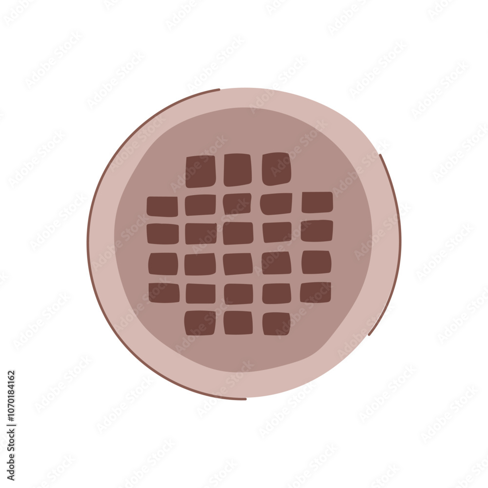 manhole drain cover cartoon. grating sewer, lid stormwater ...