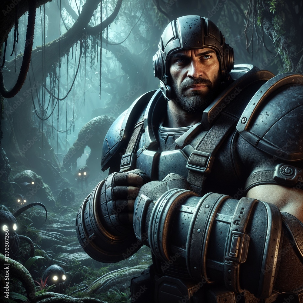The Cautious Titan: Protector in the Shadows | In the heart of a dark ...