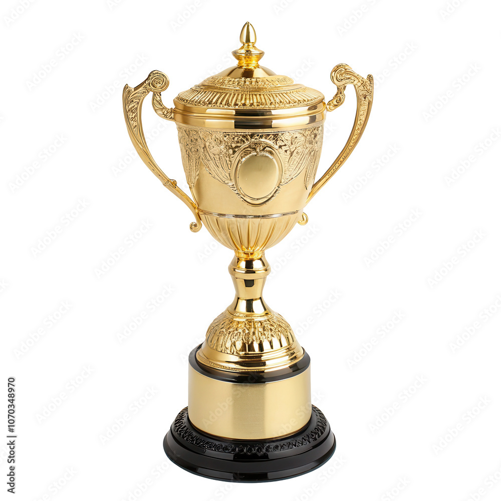 Golden Trophy Cup for Champion Achievements and Success Recognition ...