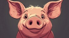 Comical Pig Art Free Stock Photo - Public Domain Pictures