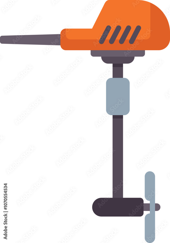 Boat motor, a mechanical device turning propeller to propel a boat ...