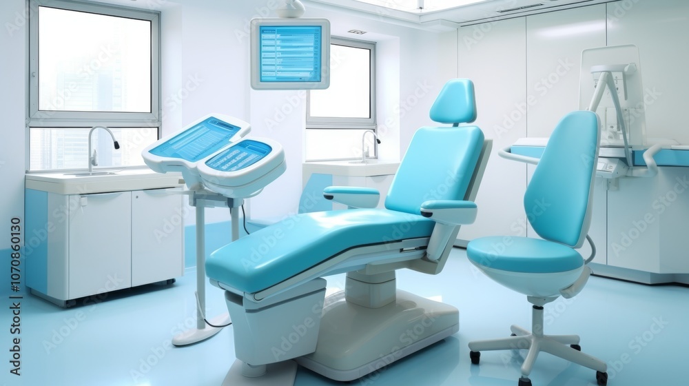 Ultrasound Machine Displaying A Knee Joint Image In A Simple Three