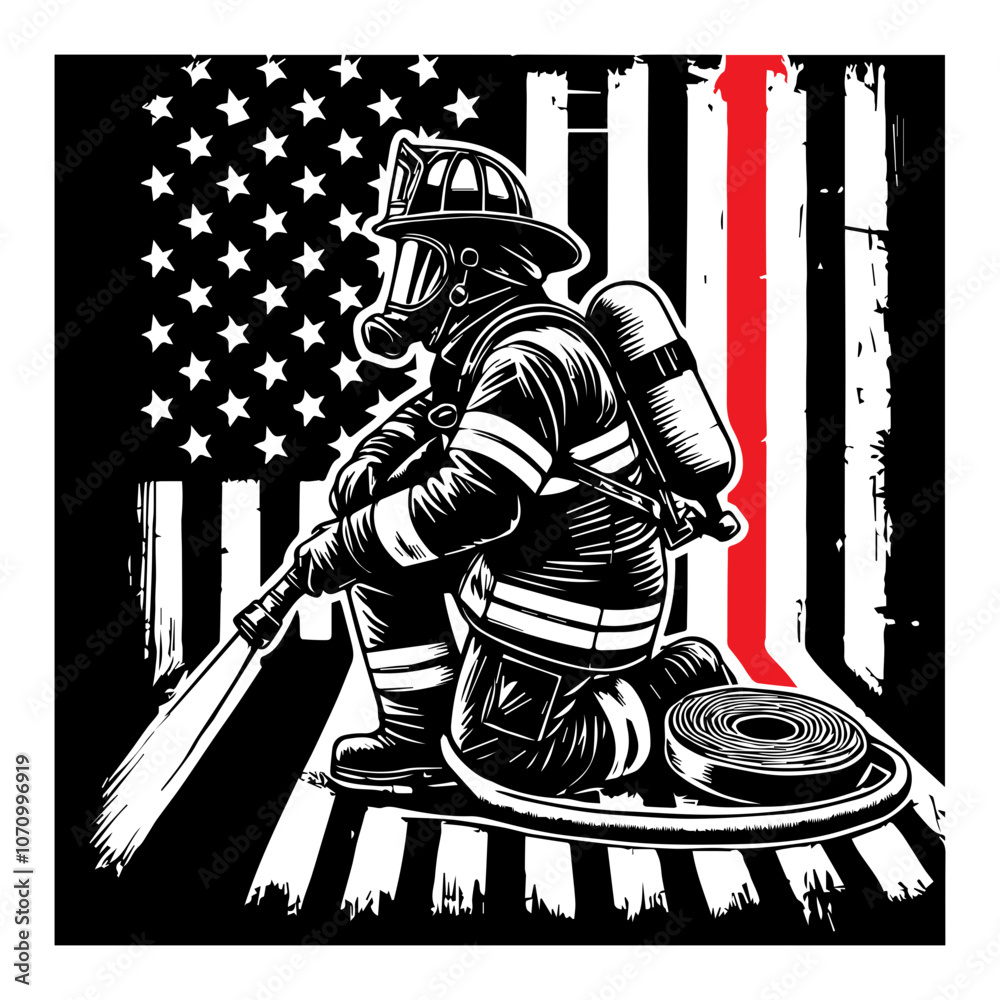 Firefighter svg png, firefighter flag svg, fireman svg, fire department ...