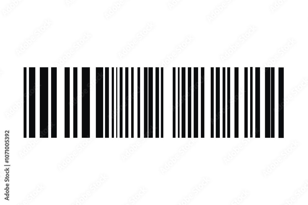 Barcode isolated on white background. Code stripes sticker. Barcode ...