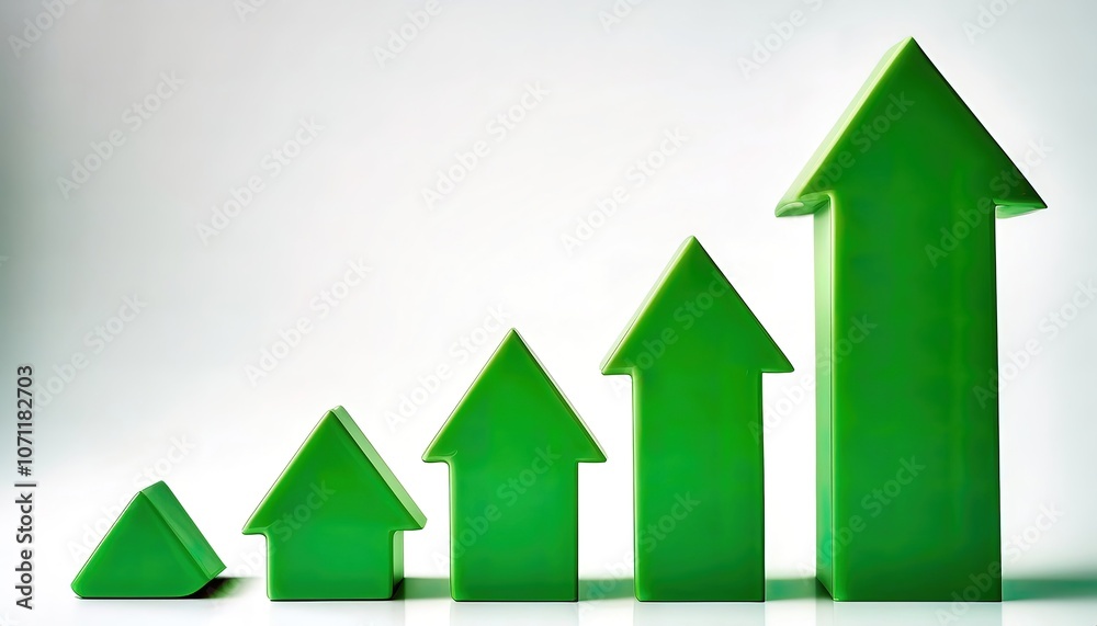 Vertical bar chart or graph with rectangular bars with heights or ...