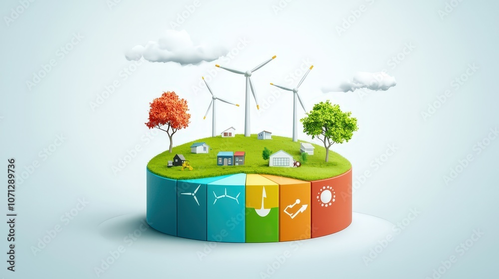 infographic showing different renewable energy sources with percentage ...