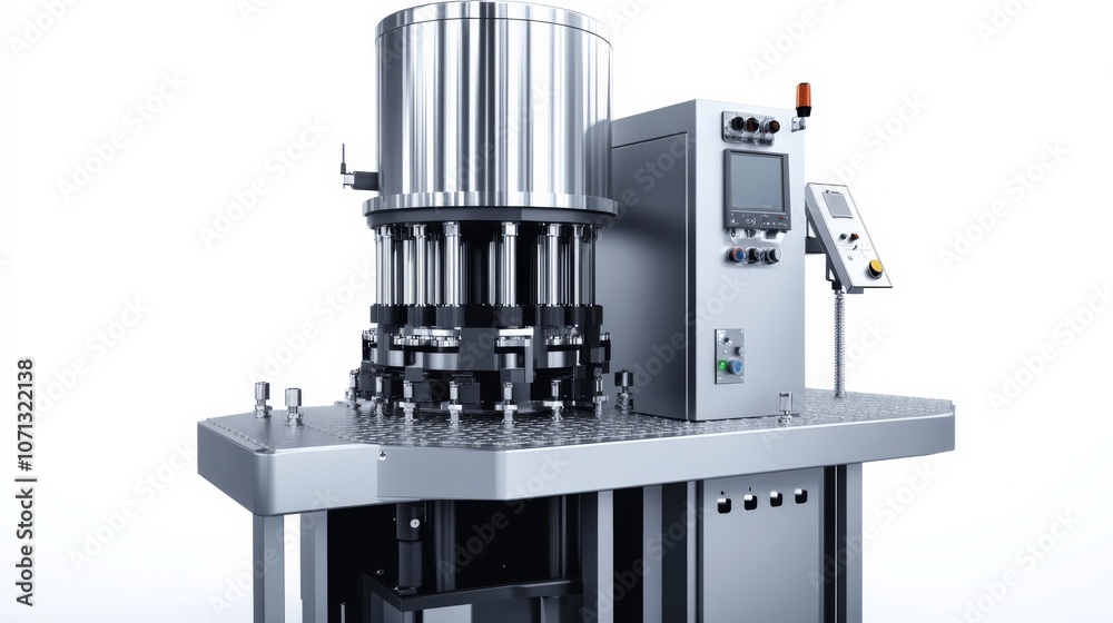 Bottle Capping Machine â€“ detailed view of industrial bottling machine ...