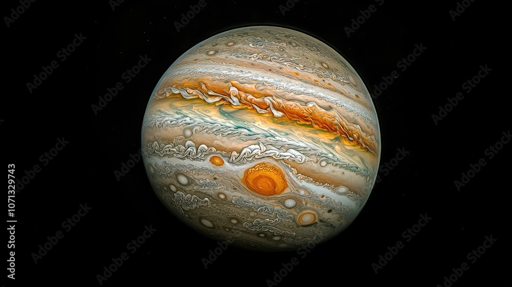 Stock-Illustration „Jupiter, the largest planet in our solar system ...