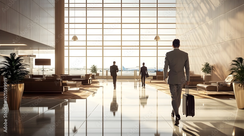 Exclusive Elite Business Class Airport Lounge with Contemporary ...