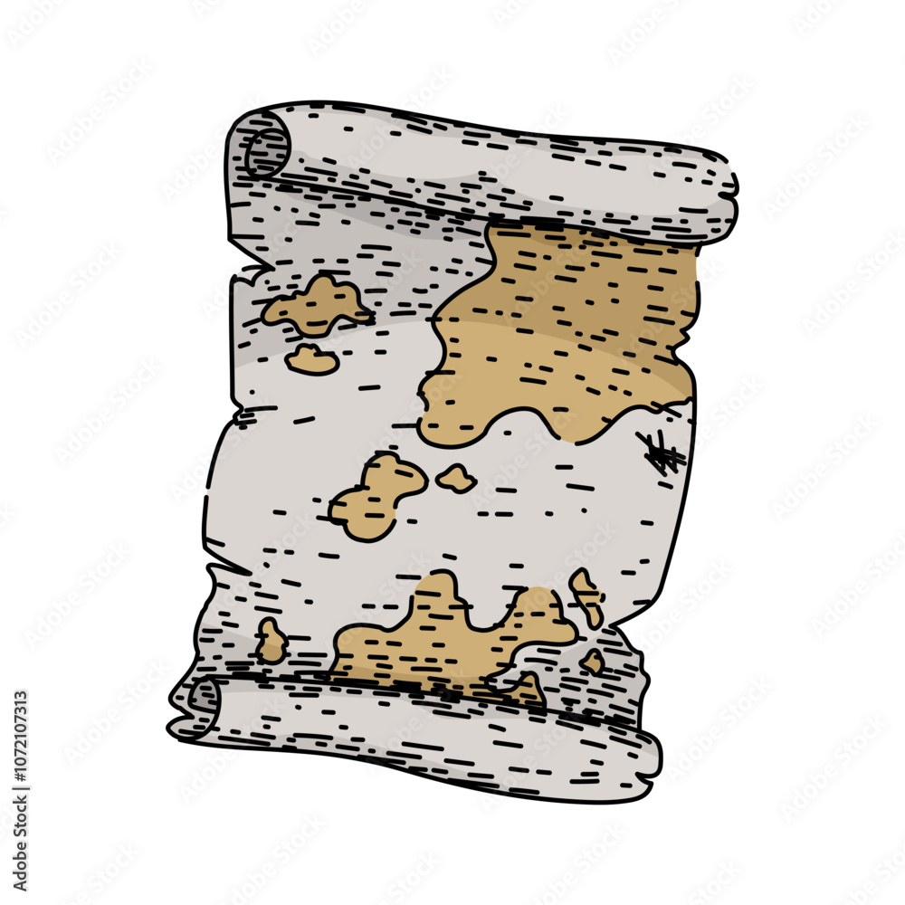 parchment old map hand drawn. atlas compass, relic chart, discovery ...