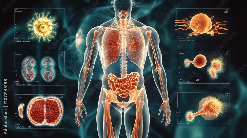 Human body anatomy parts, Pain inflammation medical injury illustration ...