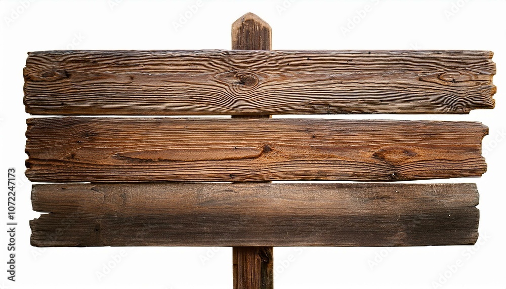 Blank empty wooden rustic signage sign board signpost post wood on ...