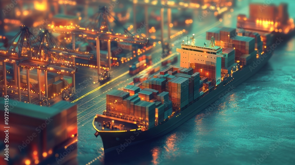 Futuristic cargo container ships utilize technology for global ...