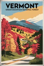 Vermont Travel Poster Free Stock Photo - Public Domain Pictures