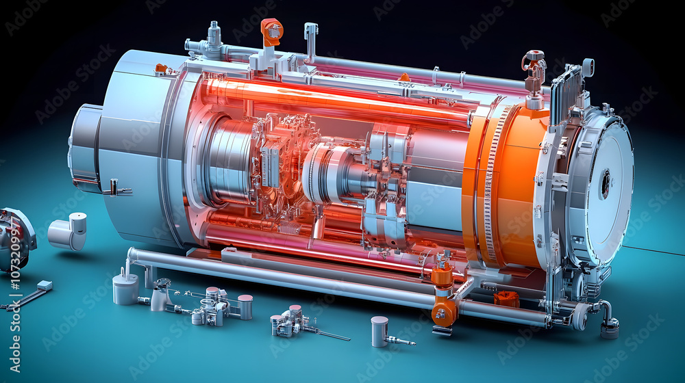 Detailed animated cutaway diagram showcasing the internal structure and ...
