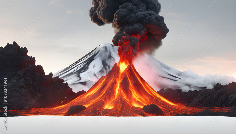 Horrifying images of natural disasters, volcanic eruptions Stock Photo ...