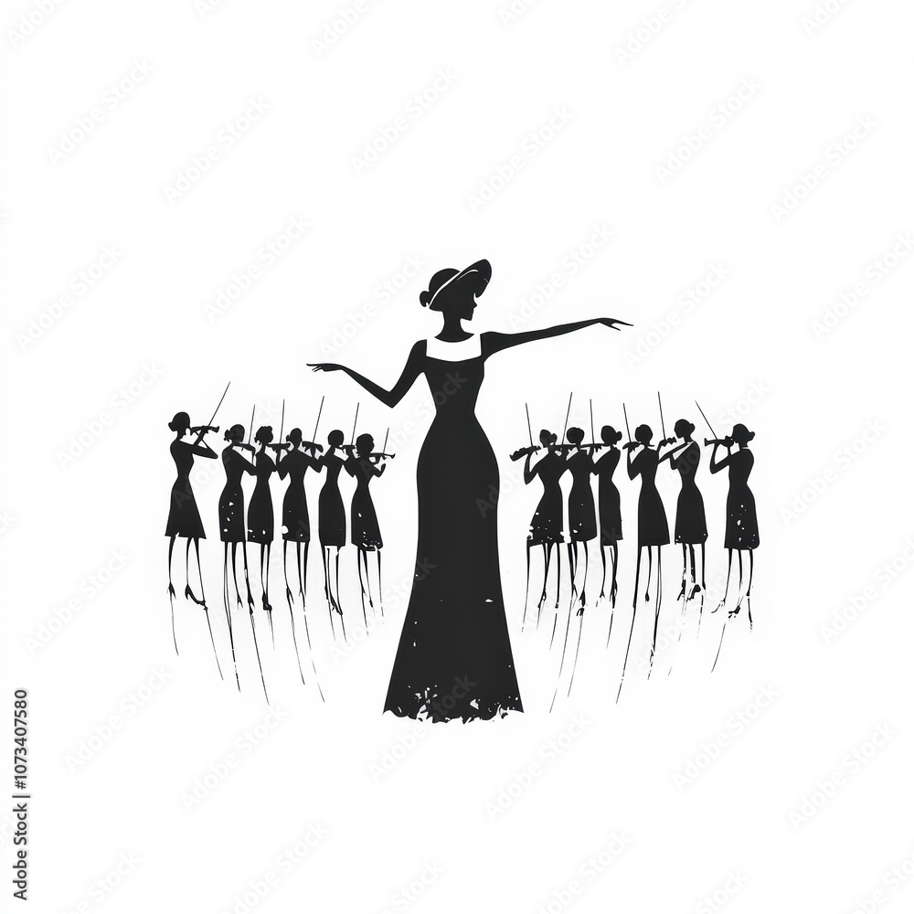 Musicians following the conductor's every move, responding to their ...