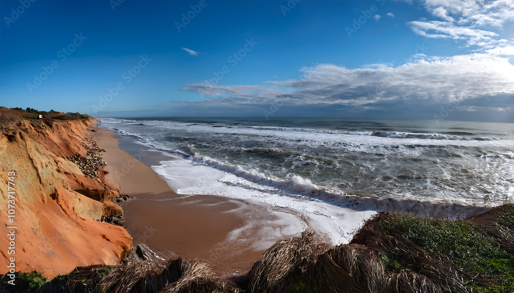 Coastal erosion occurs due to storm surges and sea level rise causing ...
