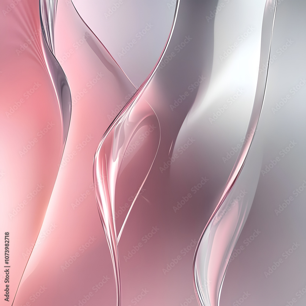 Transcendent Pink Abstract Flow Design - Elegant and Calming Color ...