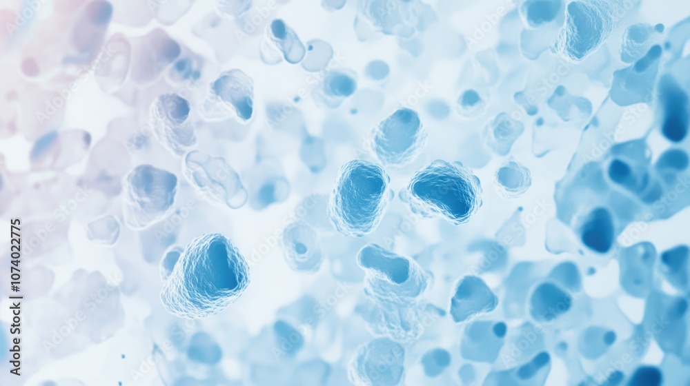Close Up Of A White Cervical Metaplastic Smear With Excess Normal ...
