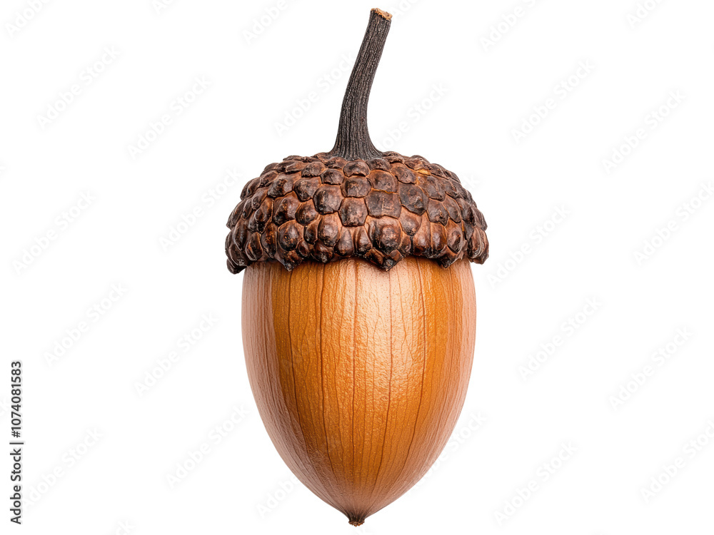Realistic Acorn Photograph on Transparent Background Perfect for Nature ...
