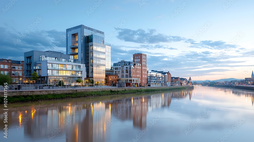 Explore the stunning riverfront architecture showcasing modern design ...
