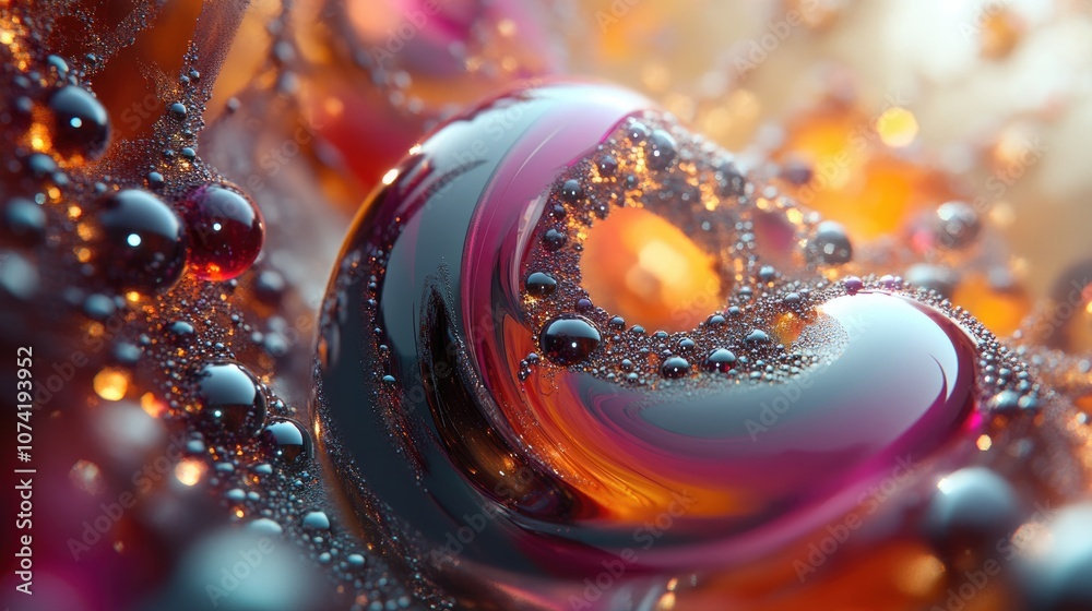 Ilustração 3D rendering abstract wallpaper in 4K for websites ...