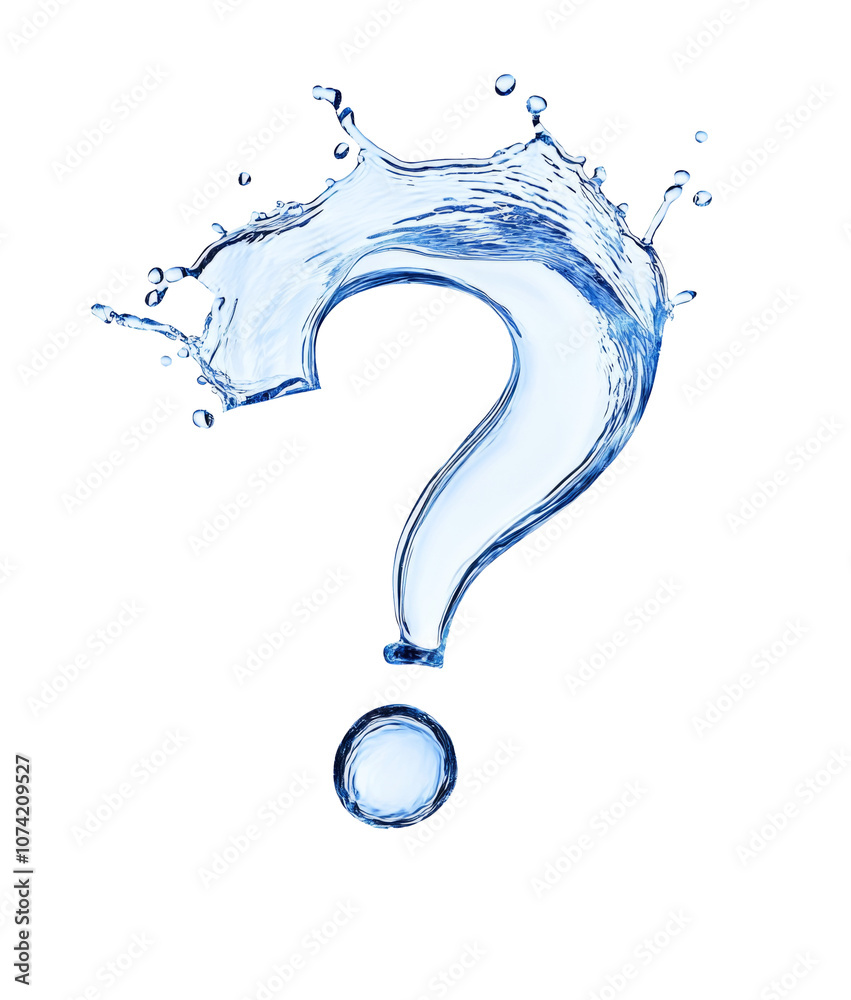 High-Quality PNG of Curved arrow made of water splashes, conceptual ...