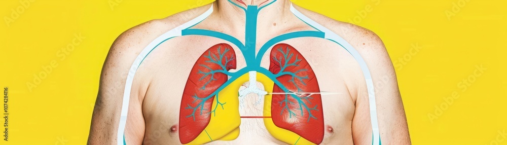 Detailed Cross Section of Human Torso Highlighting Major Organs and ...