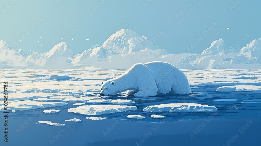 Polar bears drift on shrinking ice, a haunting reminder of warming seas ...