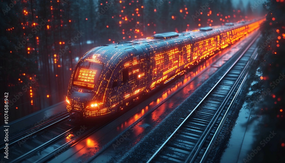 Self-Driving Cargo Trains and Trucks, an advanced transport system with autonomous trains and ...