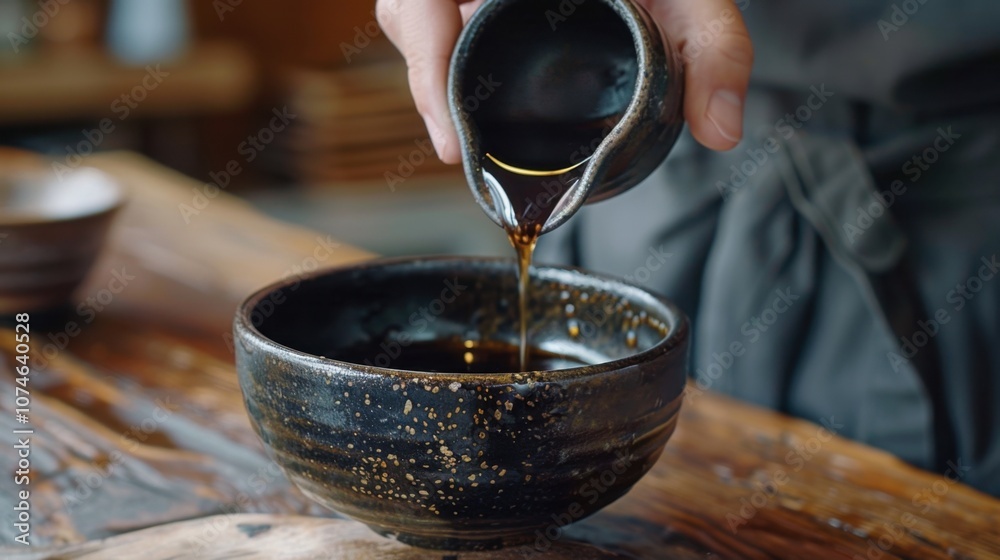 Soy Sauce: A savory sauce made from fermented soybeans and wheat ...