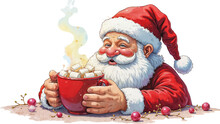 Santa Claus And Hot Chocolate Free Stock Photo - Public Domain Pictures