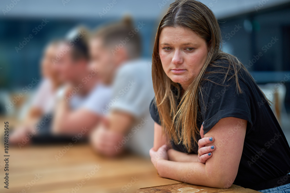 Female ostracized from group, left alone from friends. Mental health ...