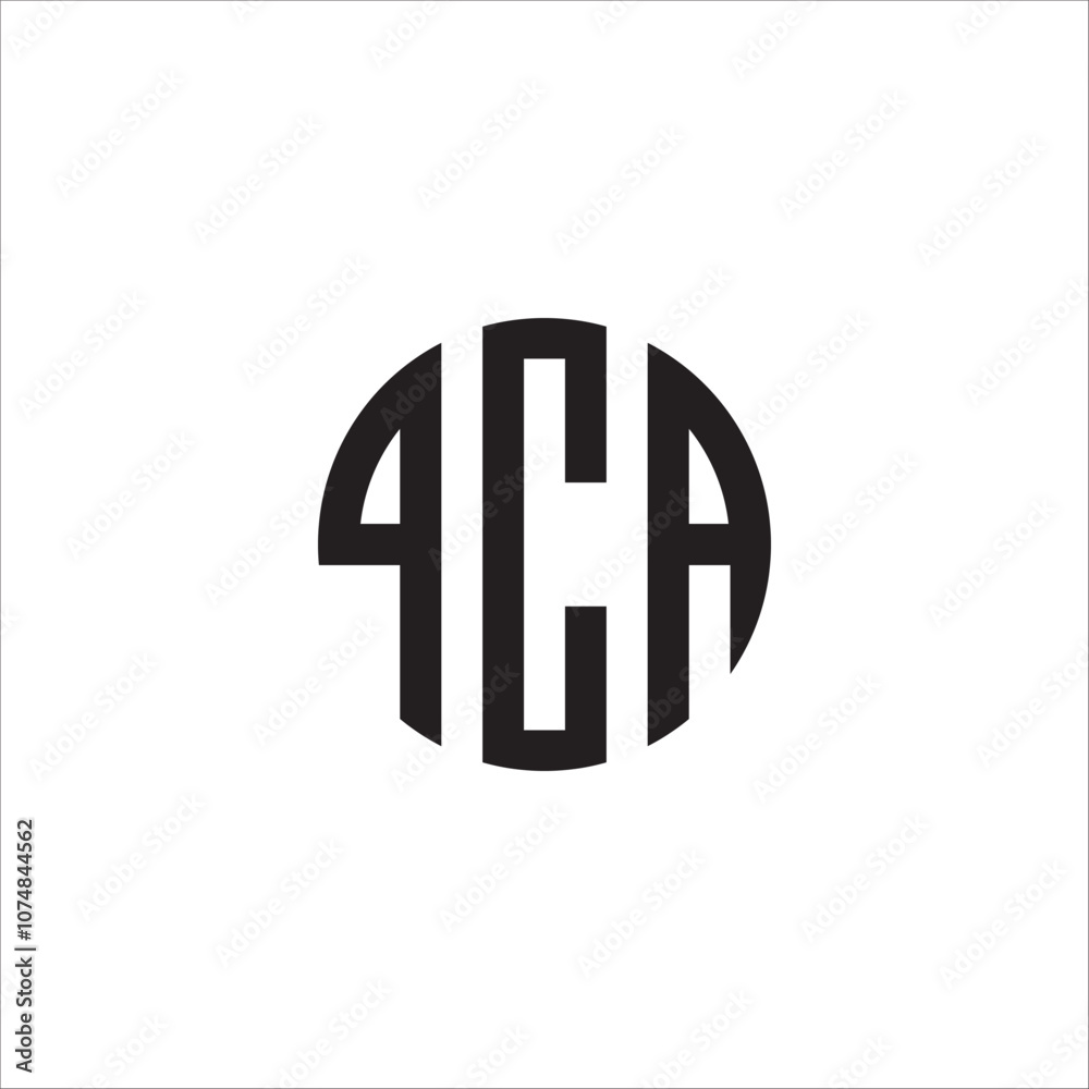 QCA letter logo design with white background in illustrator, vector ...