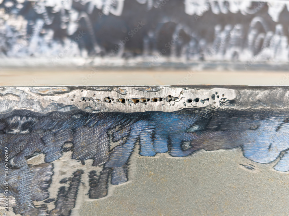 Porosity or Cluster Porosity in Welded, Defect of Welding with Process ...