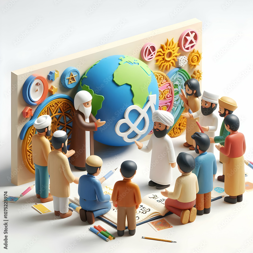 3D Collaborative Interfaith Mural Artists Unity Harmony World Religion ...