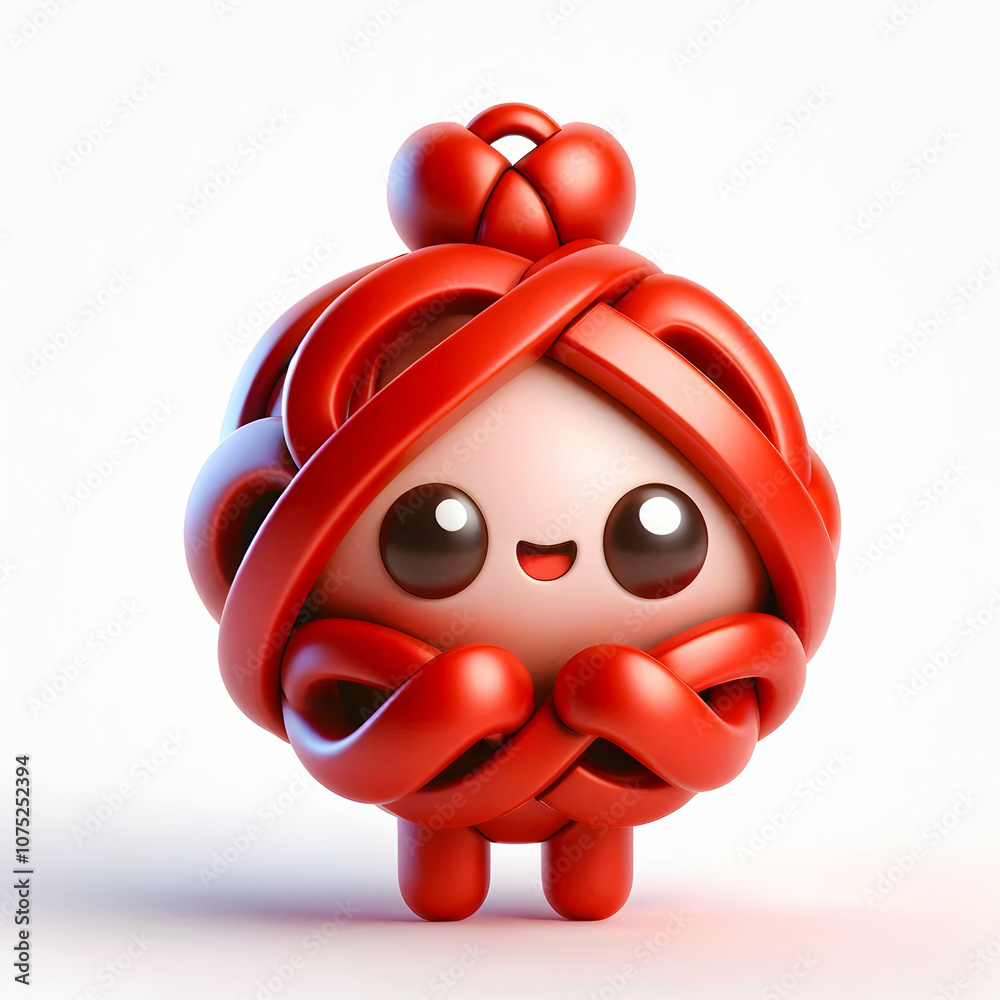 3D Vector Traditional Chinese Knot Design Red Symbol Good Luck Unity ...