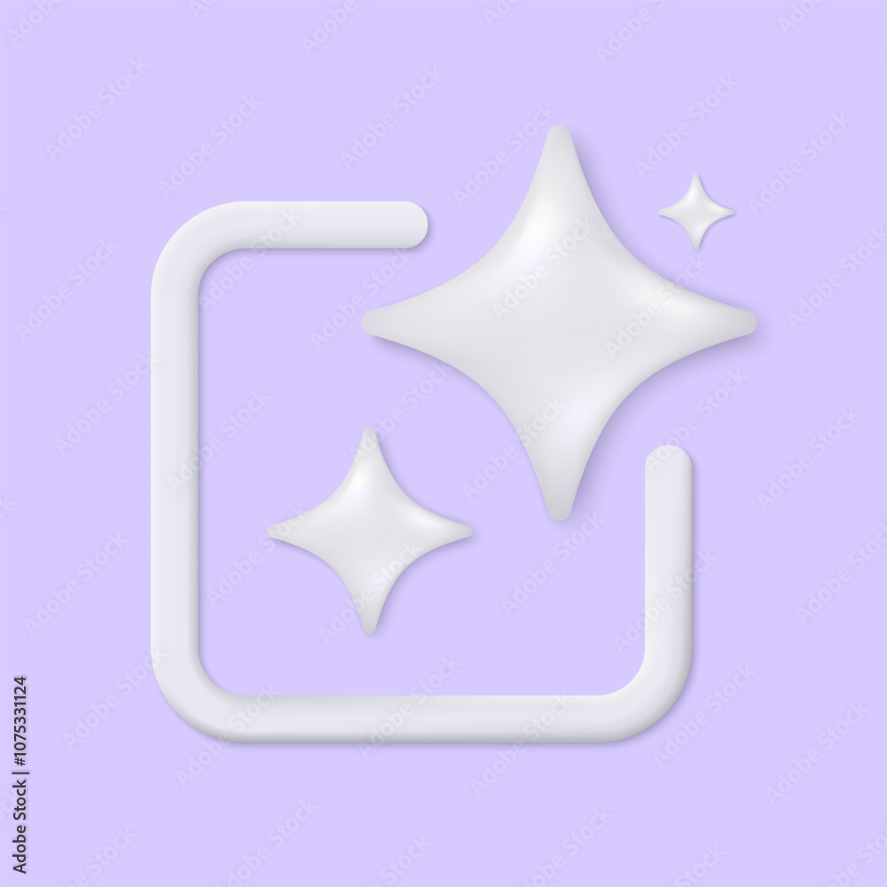 3D Generate AI icon. Ai stars 3D icon. Artificial intelligence and ... 3D Generate AI icon. Ai stars 3D icon. Artificial intelligence and ...