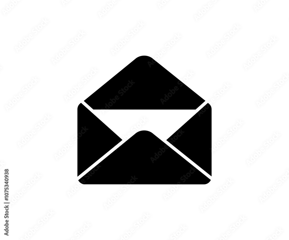 Opened letter icon. Mail icon. Email sign and symbol. E-mail icon ...