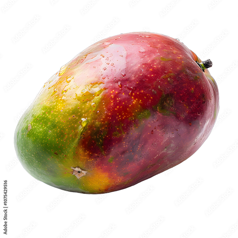 [Transparent Background PNG]A mango on a white background Stock Photo ...