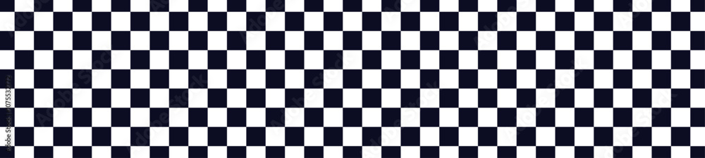Black and white checkerboard pattern background. Classic checkered race ...
