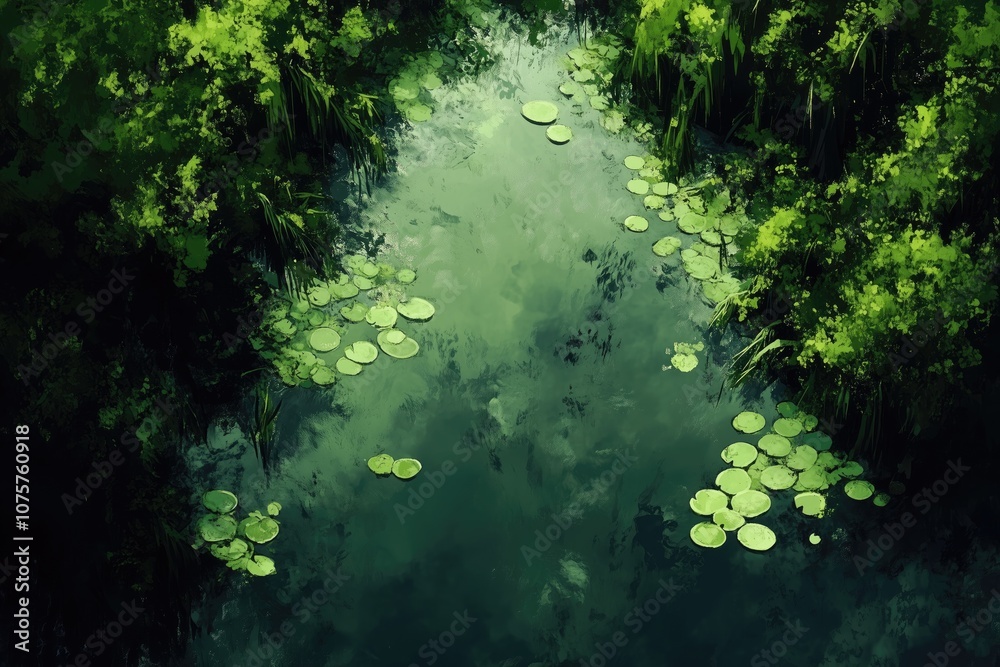 Swampland Mysterious Swamp Forest Landscape Tabletop RPG Map, Fantasy ...