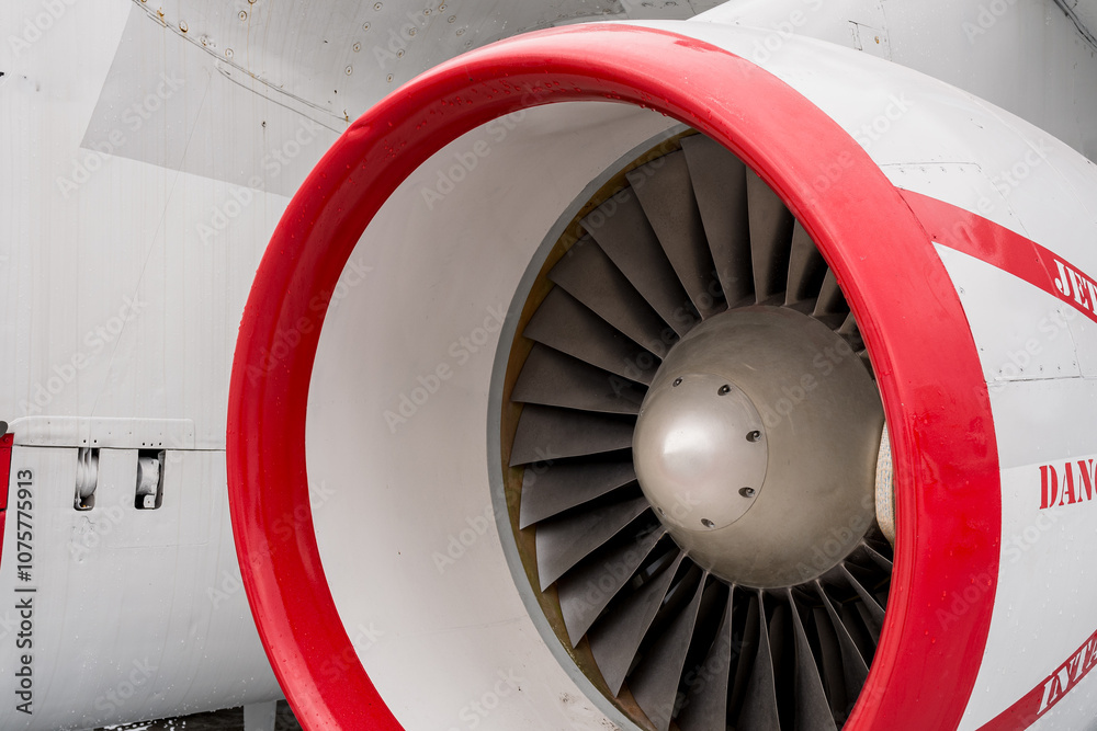 Turbofan jet engine on a US Navy Jet Fighter Stock Photo | Adobe Stock