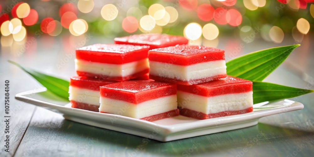 Kue Talam Merah Putih - Traditional Indonesian Snack Cake, Delicious ...